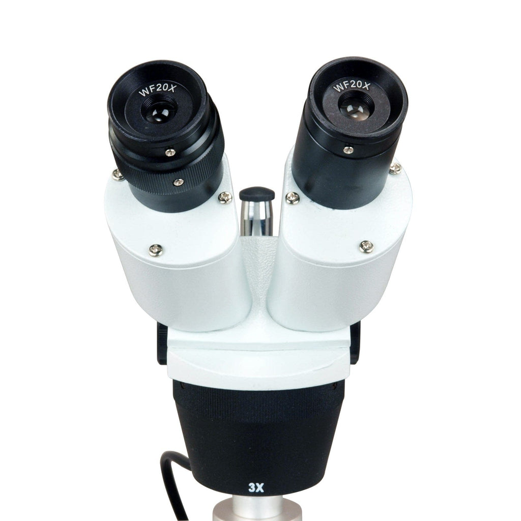 OMAX 20X-60X 3MP Digital Camera Binocular Stereo Student Microscope wi ...