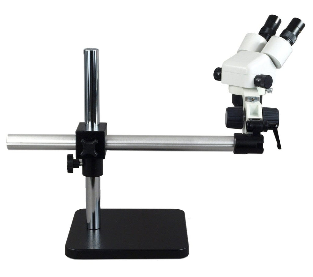 Boom Stand Binocular Zoom Stereo Microscope 10x~80x – Omax