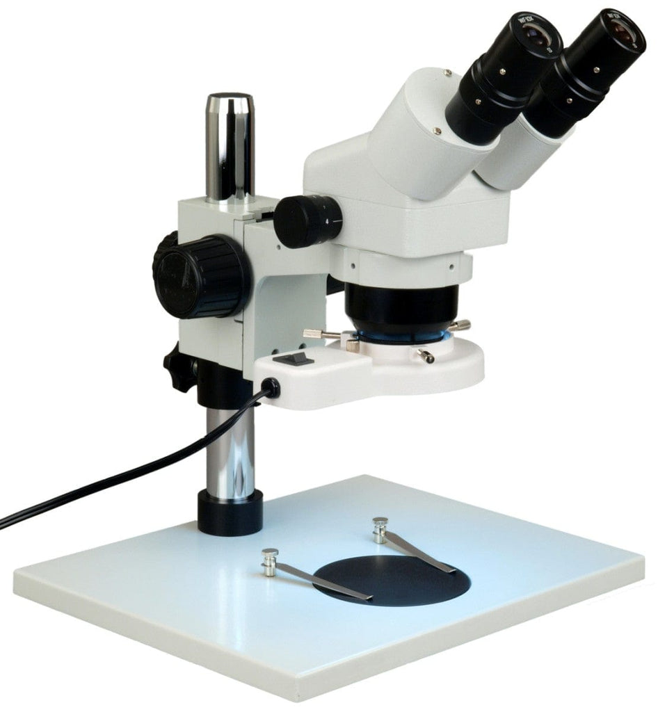 10X-80X Binocular Zoom Stereo Microscope + 8W Fluorescent Ring Light – Omax