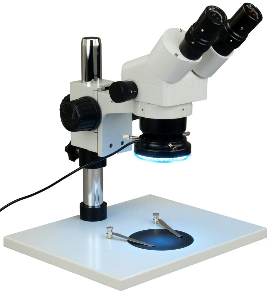 10X-80X Binocular Zoom Stereo Microscope + 60 LED Ring Light – Omax