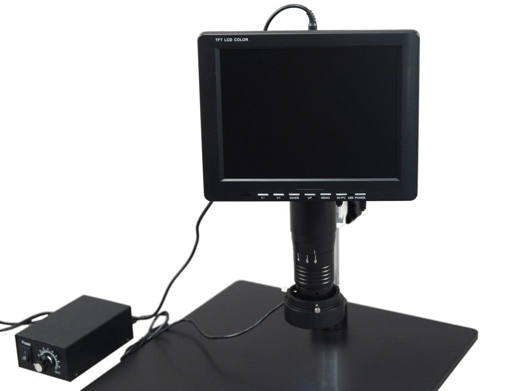 Digital Inspection Zoom Microscope 8" LCD Monitor with 96 LED Light – Omax