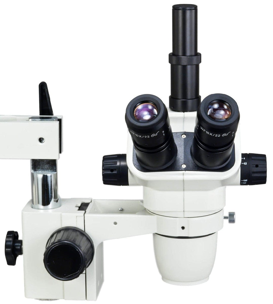 OMAX 6.7X-45X Simul-Focal Trinocular Zoom Stereo Microscope Body – Omax