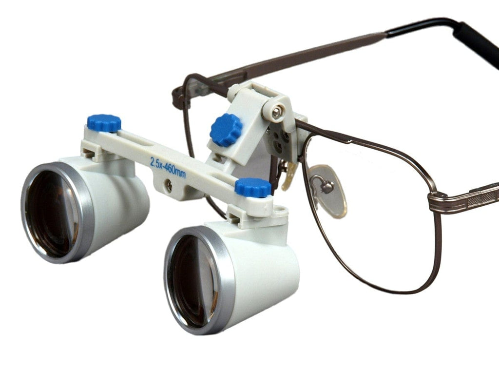2.5X 460mm WD Binocular Eyeglass Loupes with Alloy Frame – Omax