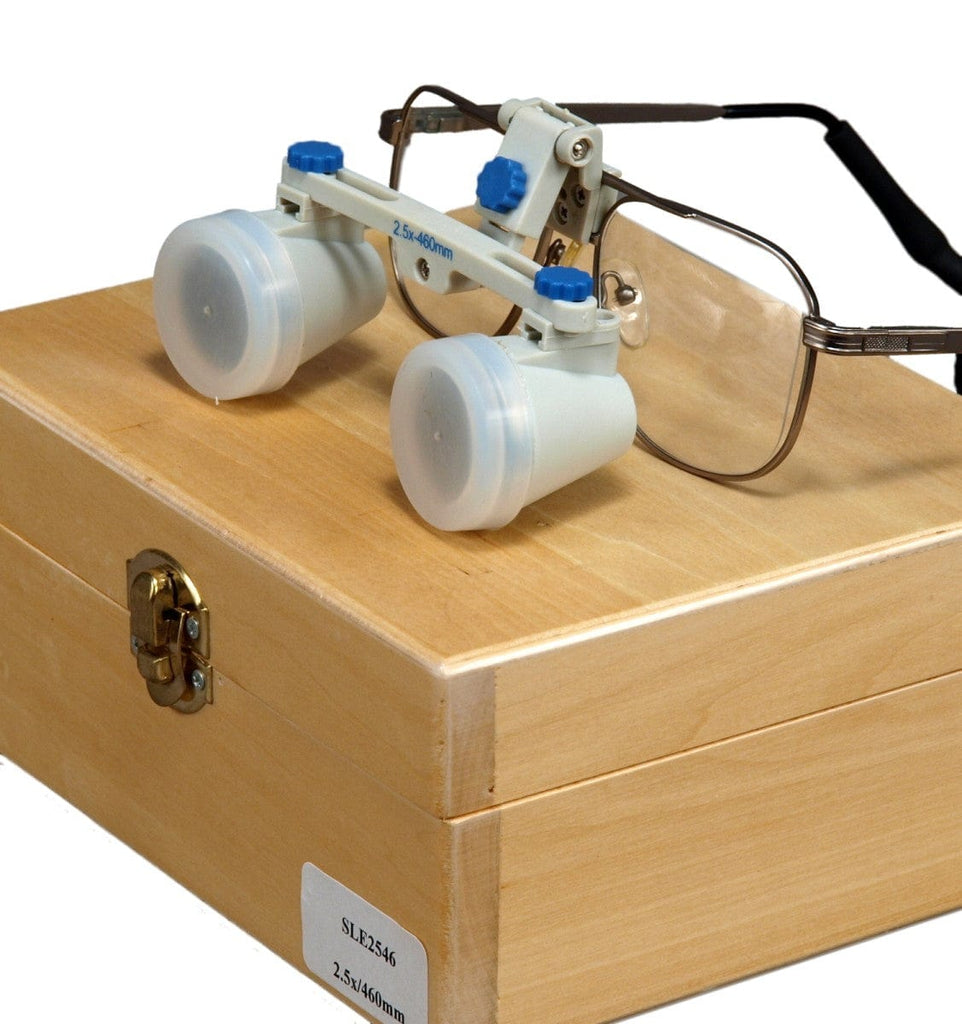 2.5X 460mm WD Binocular Eyeglass Loupes with Alloy Frame – Omax
