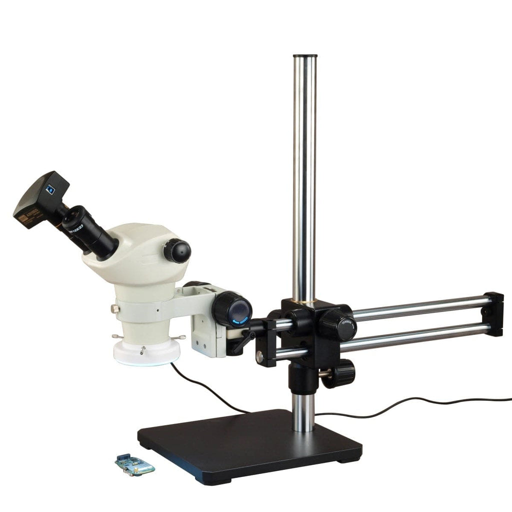 OMAX 6X-50X USB3 10MP Binocular Zoom Stereo Microscope on Ball-Bearing ...