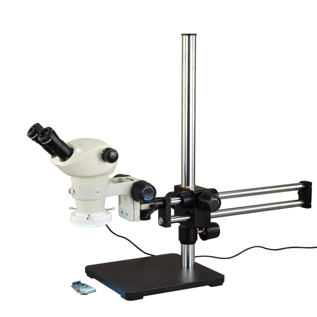OMAX 6X-50X 5MP Touchpad Screen Binocular Stereo Microscope on Ball-Be ...