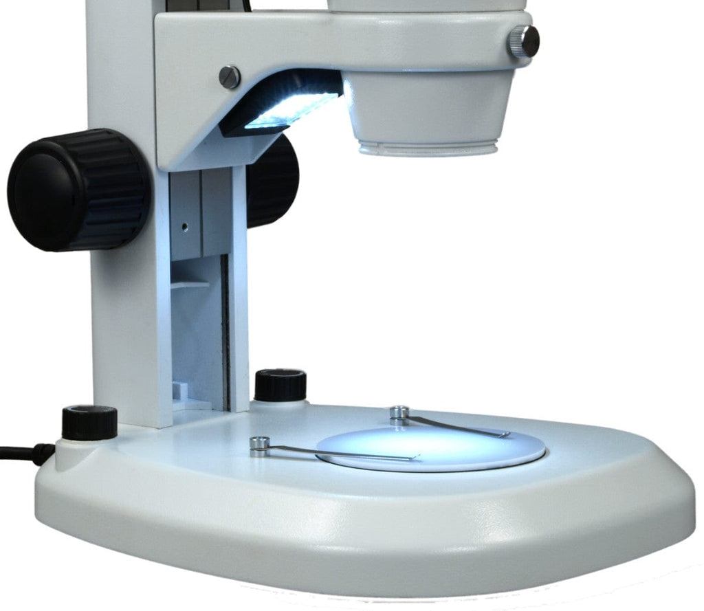 Binocular 8x~50x Zoom Stereo Microscope w/ Dual LED Matrix Light – Omax