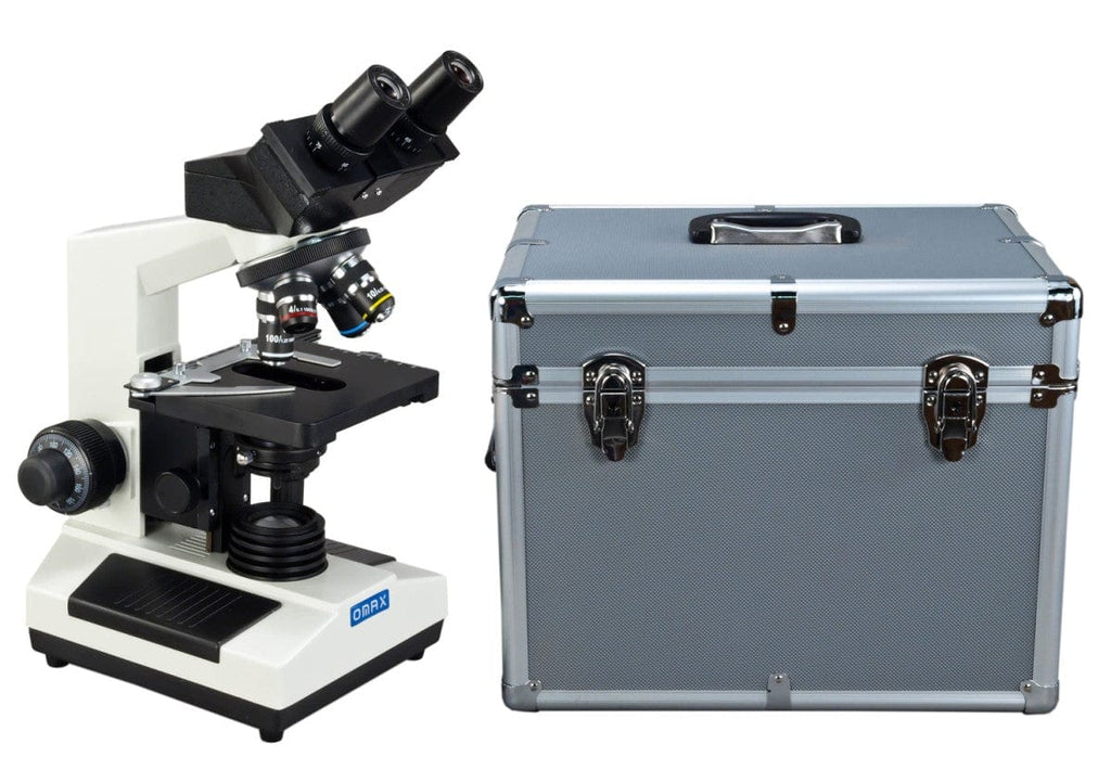 OMAX M827 Series Compound Binocular Microscope 40X-1000X Magnification ...