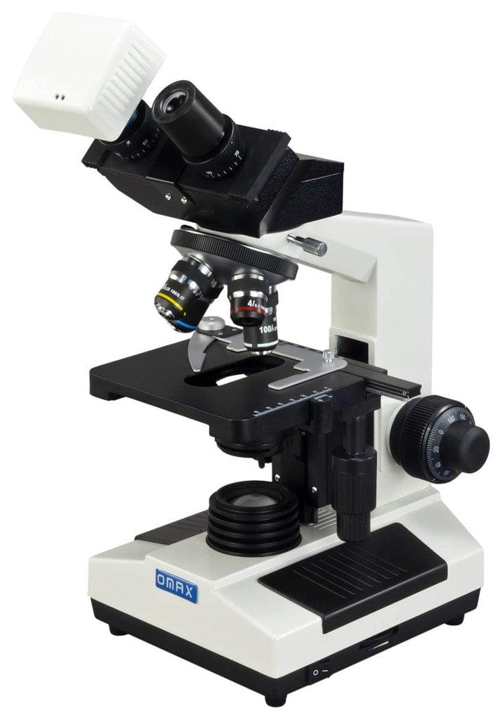 OMAX M827 Series Compound Binocular Microscope 40X-1000X Magnification ...