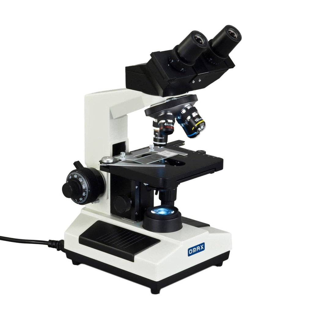 40X-1000X Lab Binocular Compound Microscope – Omax