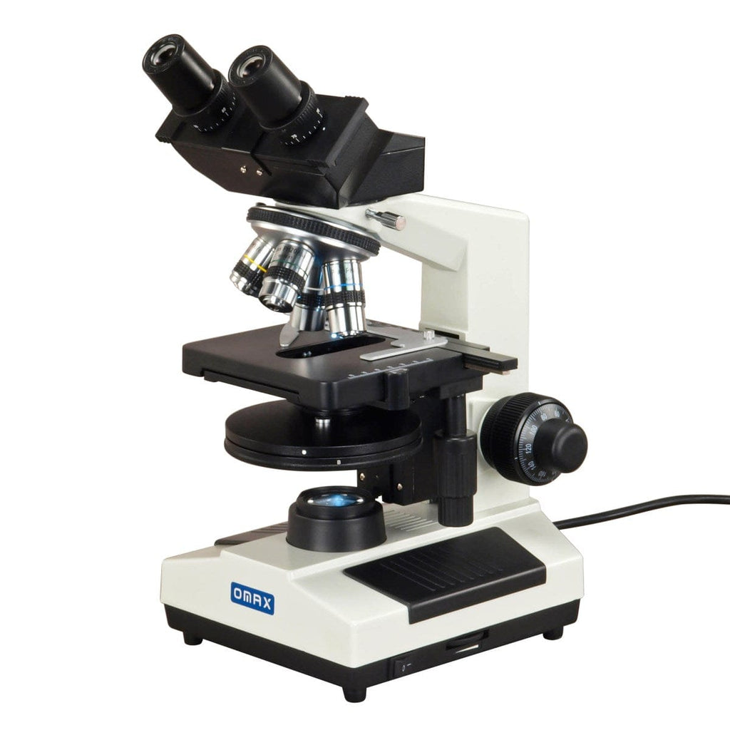 OMAX M827 Series LED Binocular Compound Microscope 40X-2000X Magnifica ...