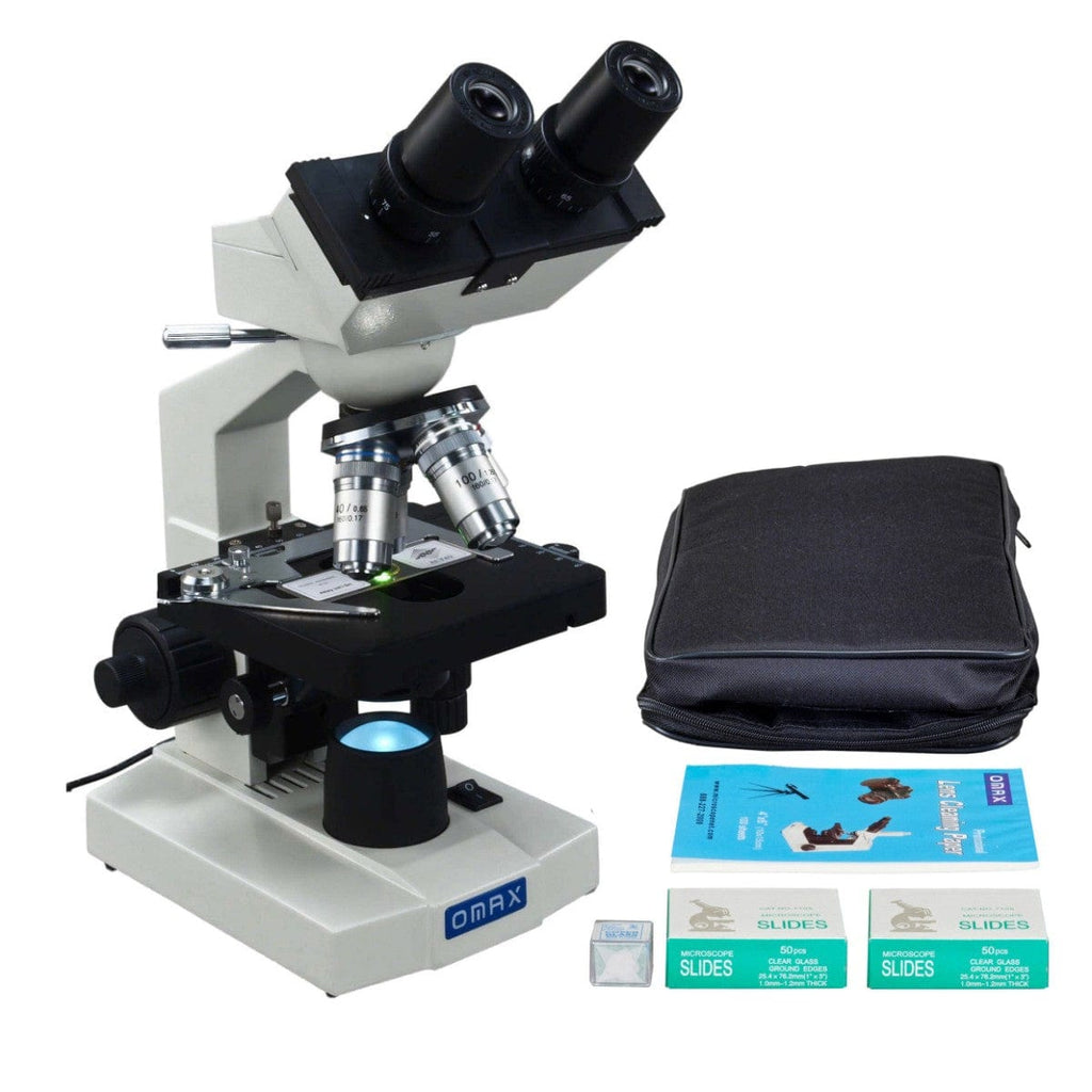 OMAX M82E Series LED Binocular Compound Microscope 40X-2000X Magnifica ...