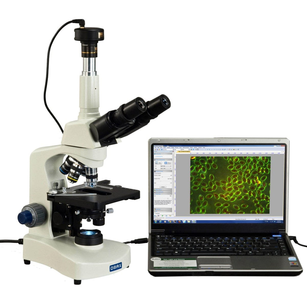 40X-2000X Darkfield Trinocular Compound Siedentopf LED Microscope with ...