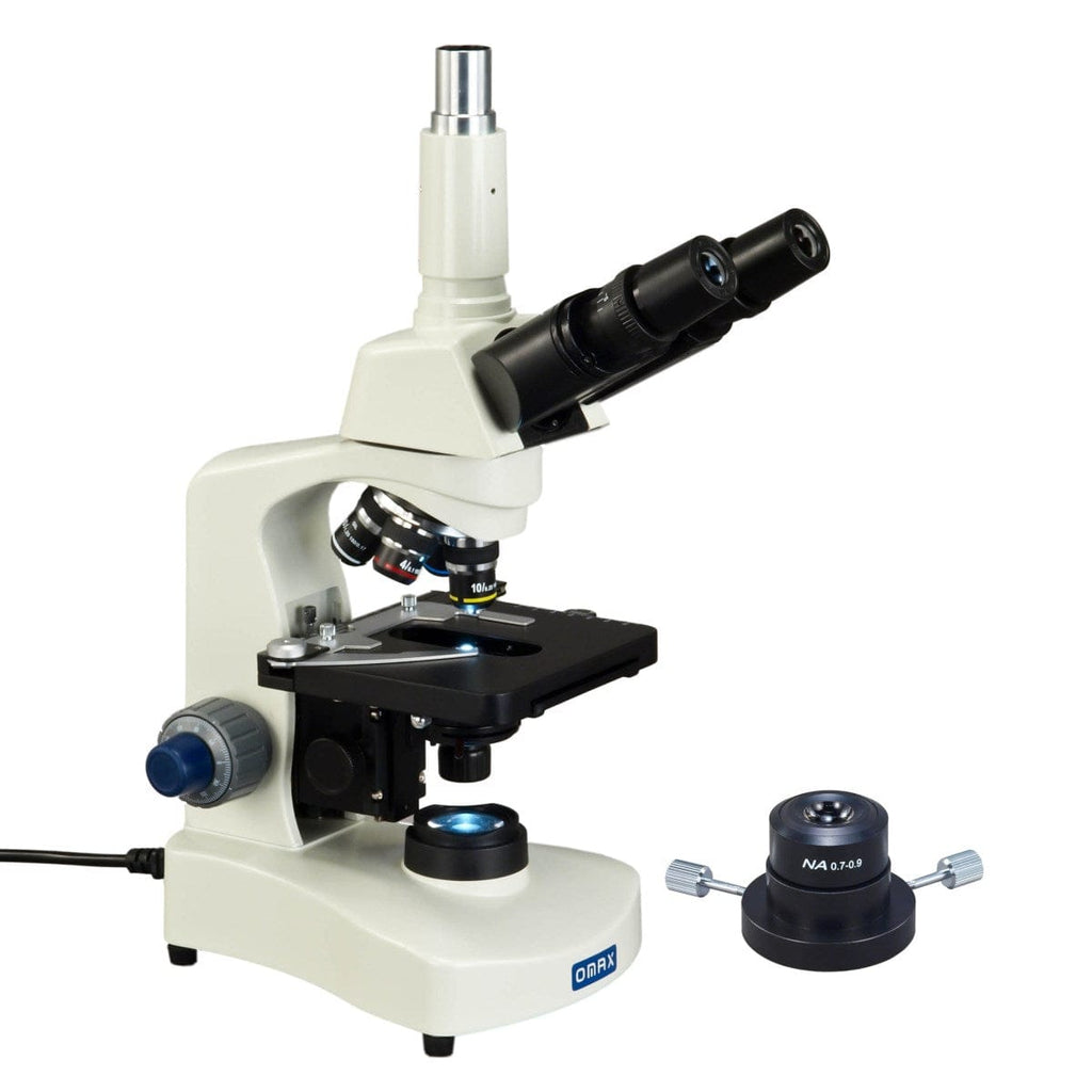 OMAX M8311 Series Trinocular Lab Darkfield Compound Microscope 40X-200 ...