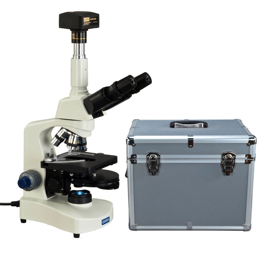 OMAX M8311 Series Trinocular Phase-Contrast Compound Microscope 40X-20 ...
