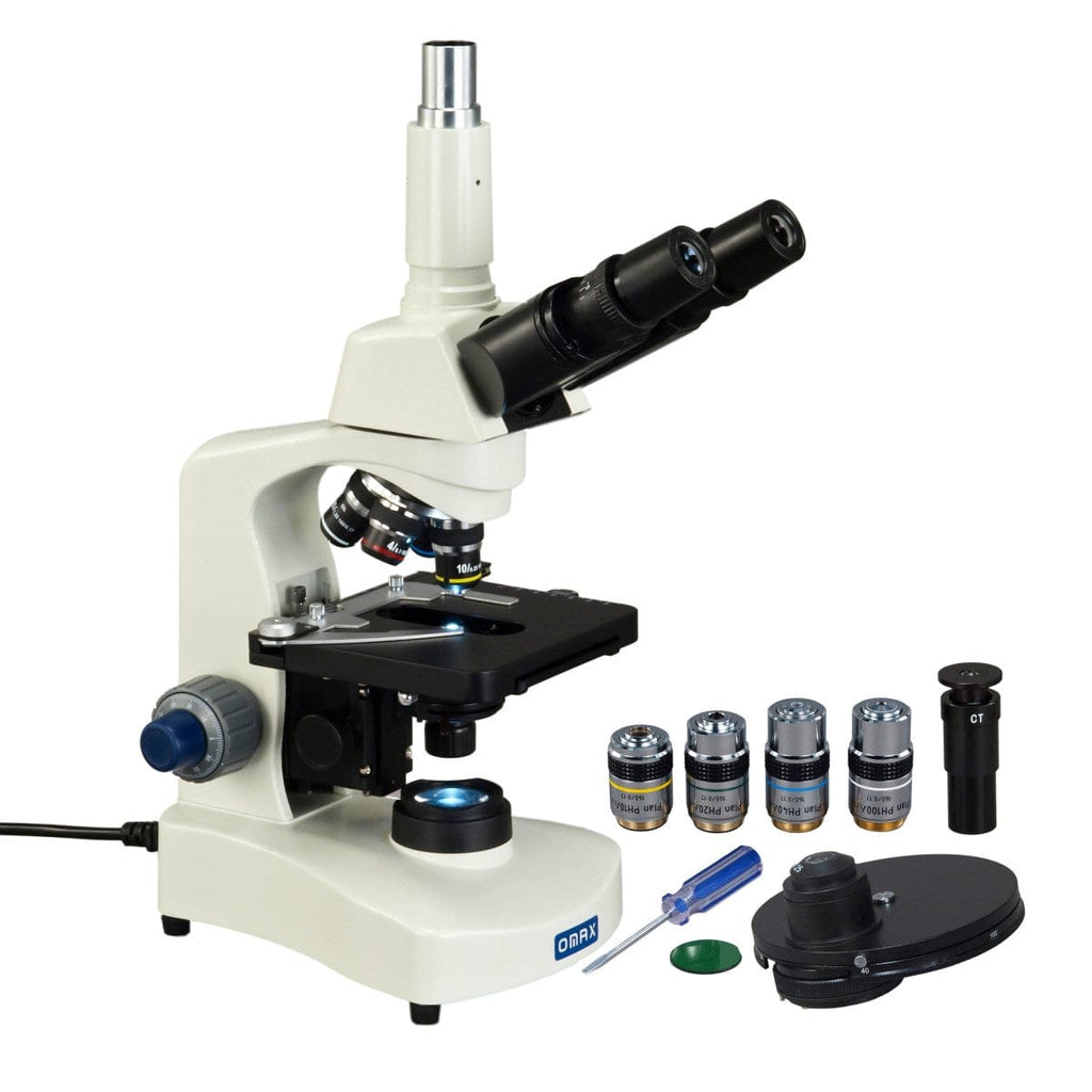 40X-2000X M8311 Series Trinocular Phase-Contrast Microscope with Plan ...