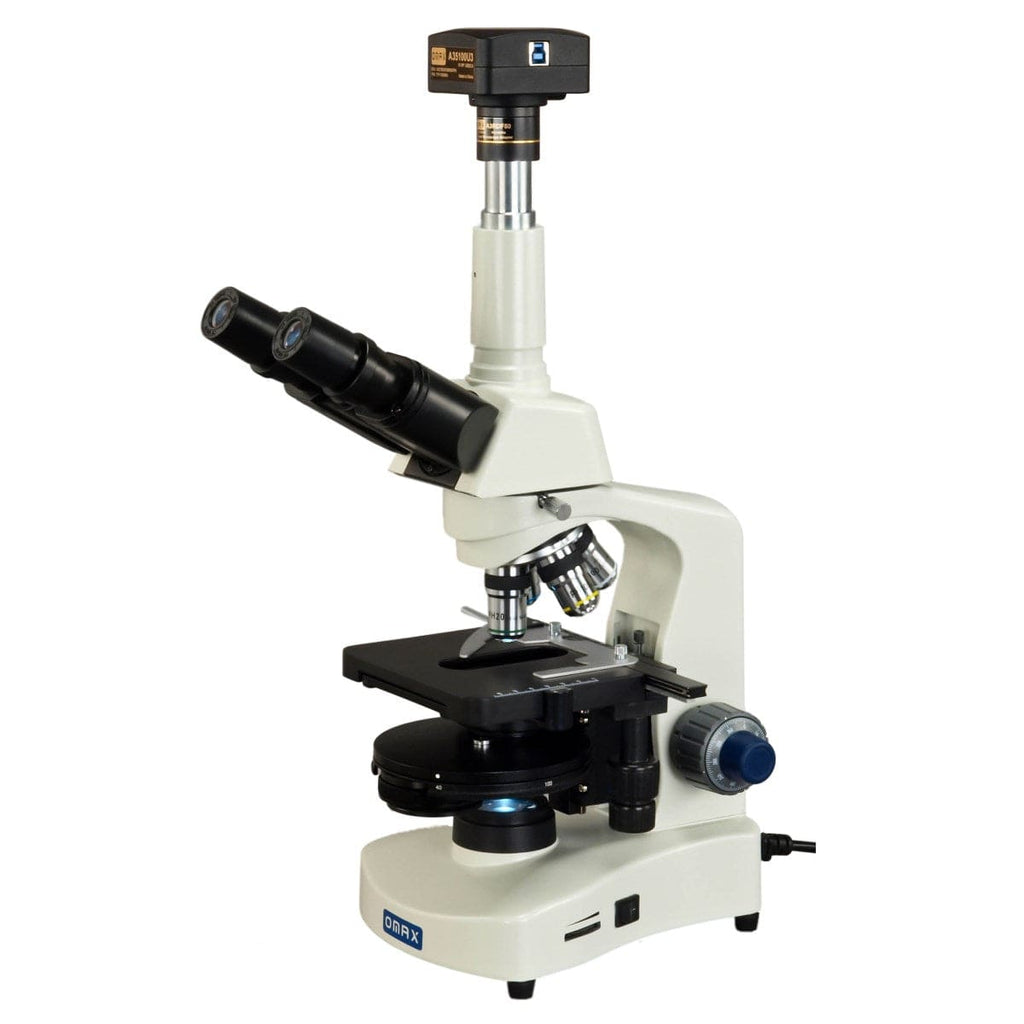 OMAX M8311 Series Trinocular Phase-Contrast Compound Microscope 40X-20 ...