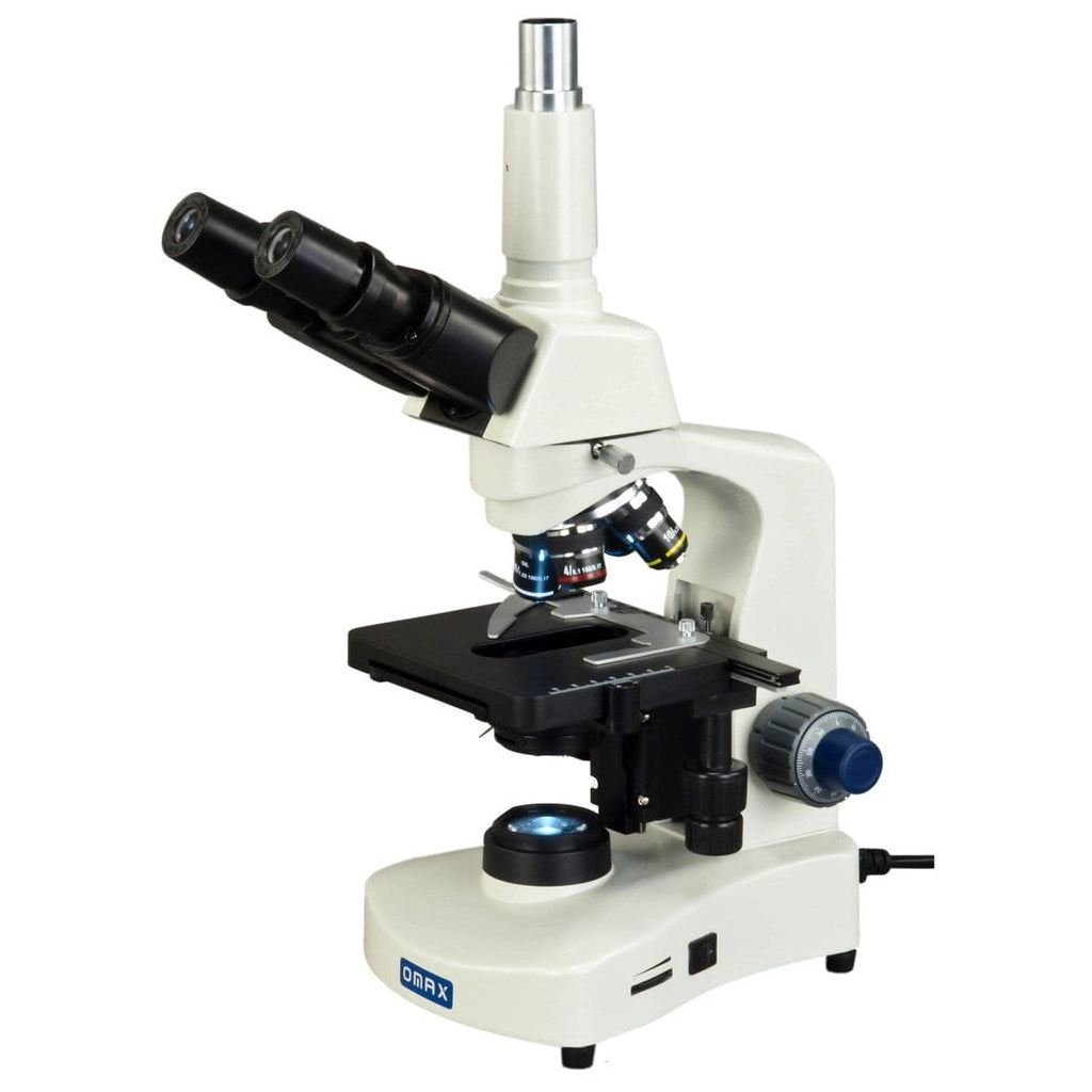 OMAX M8311 Series Trinocular Lab Compound Microscope 40X-2500X Magnifi ...