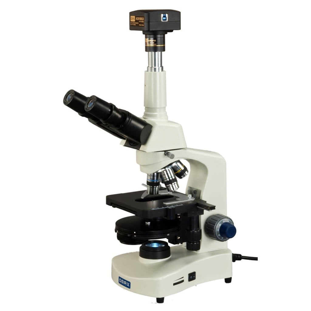 OMAX M8311 Series Trinocular Phase-Contrast Microscope 40X-2500X Magni ...