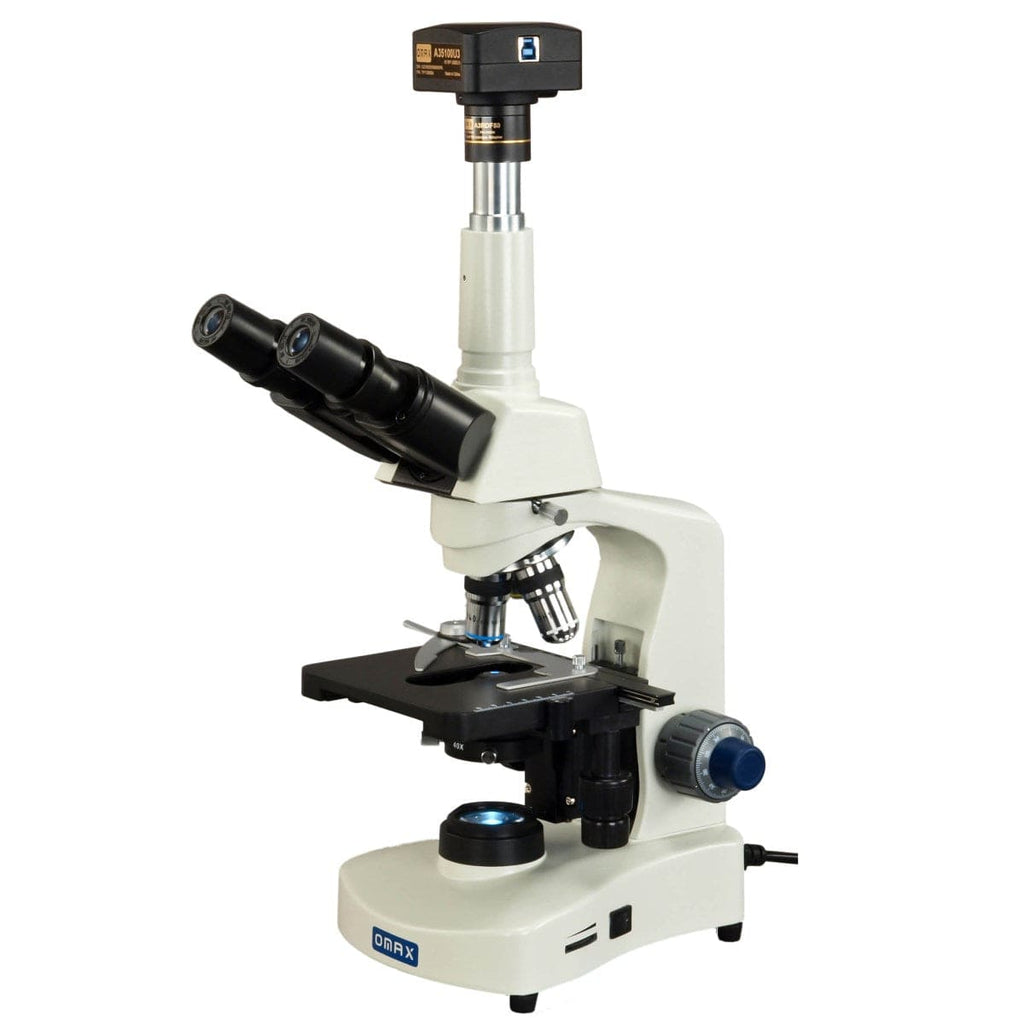 OMAX M8311 Series Phase Contrast Lab LED Trinocular Compound Microscop ...