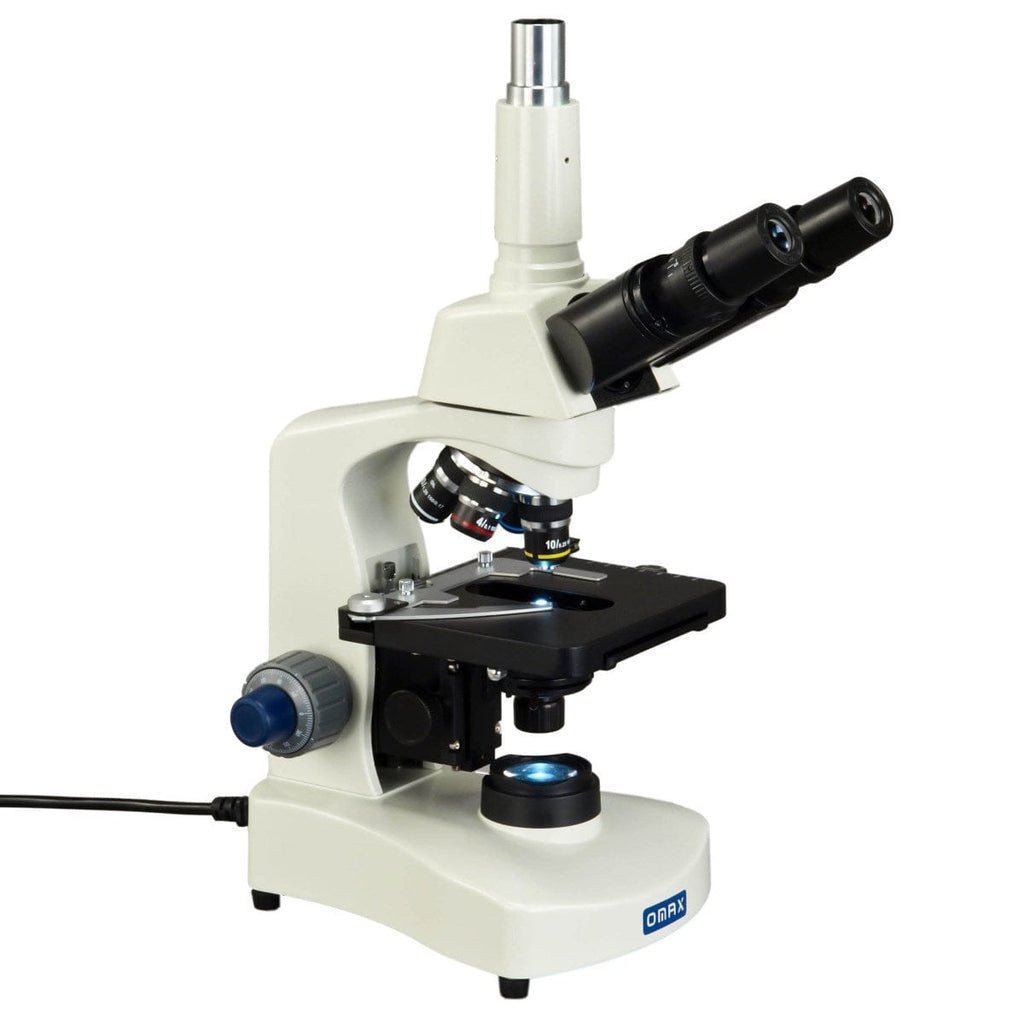 OMAX M8311 Series Trinocular Lab Compound Microscope 40X-2500X Magnifi ...