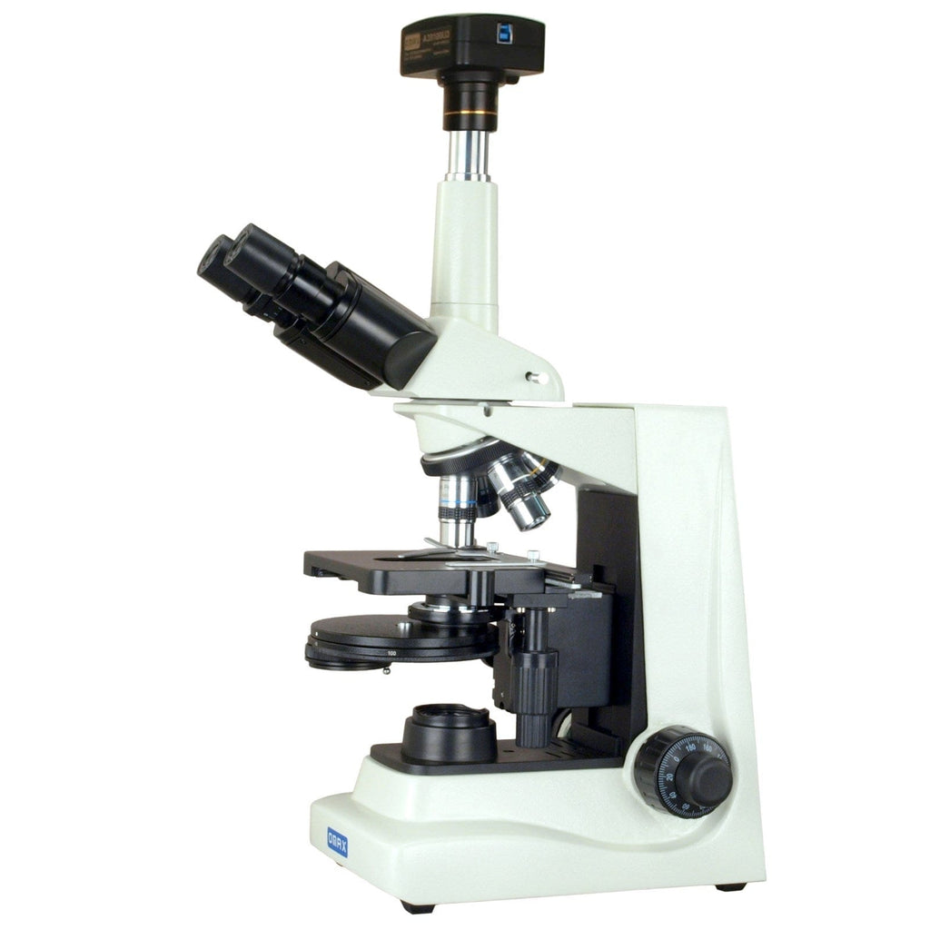OMAX M834 Series PLAN Phase Contrast Turret Lab Trinocular Compound Mi ...