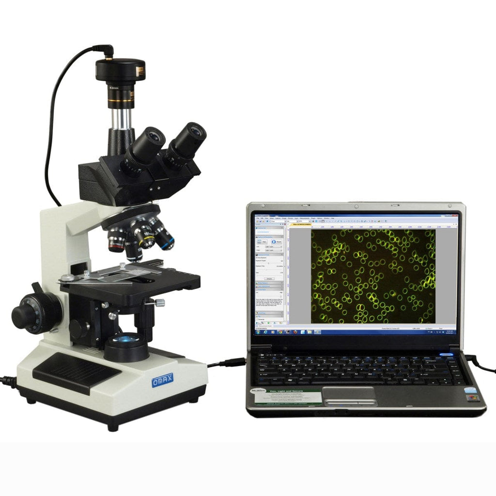 OMAX M837L Series Darkfield Trinocular Compound Microscope 40X-1000X M ...
