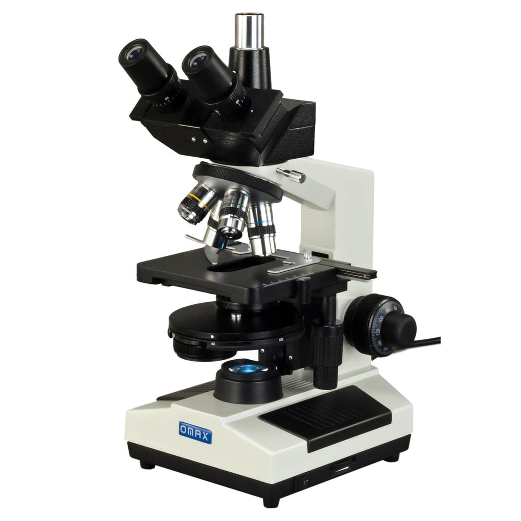 OMAX M837 Series PLAN Phase Contrast LED Lab Trinocular Compound Micro ...