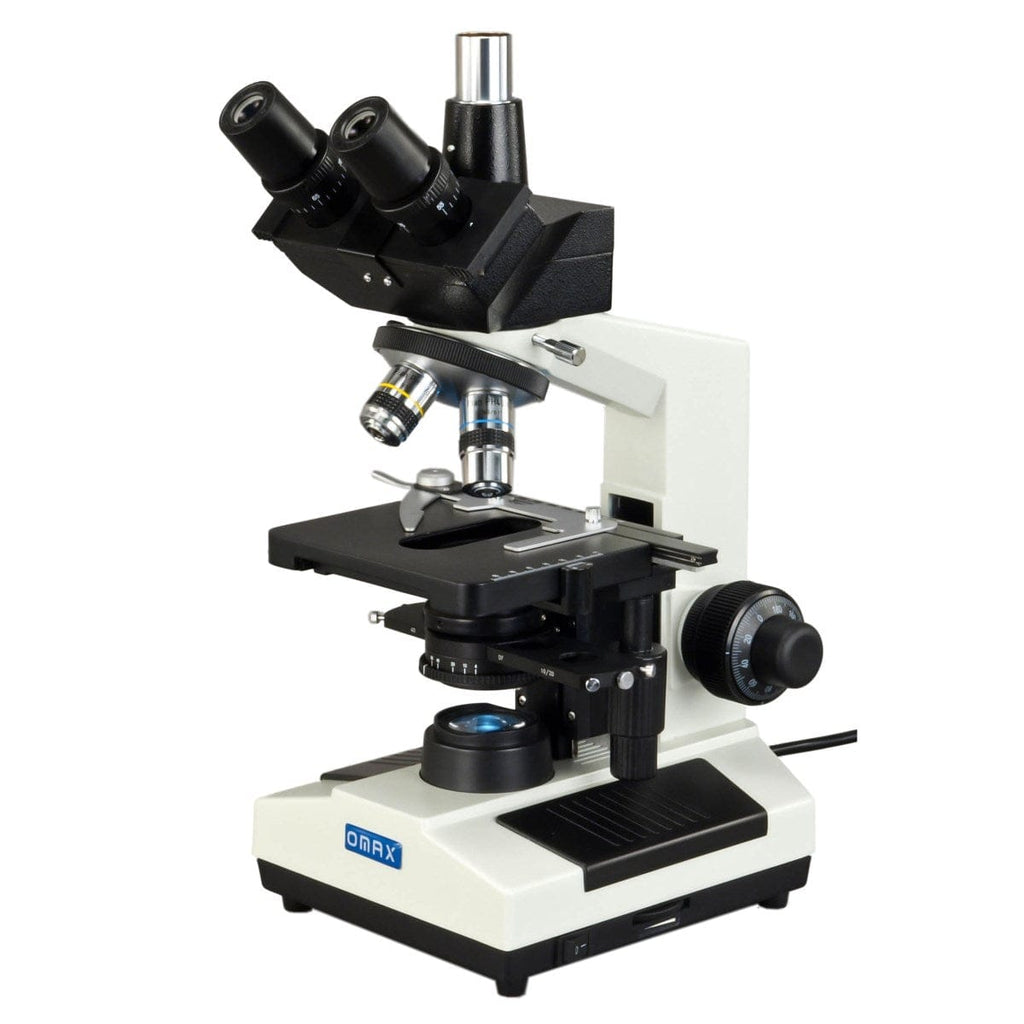 OMAX M837 Series Laboratory Trinocular Compound LED Microscope 40X-200 ...