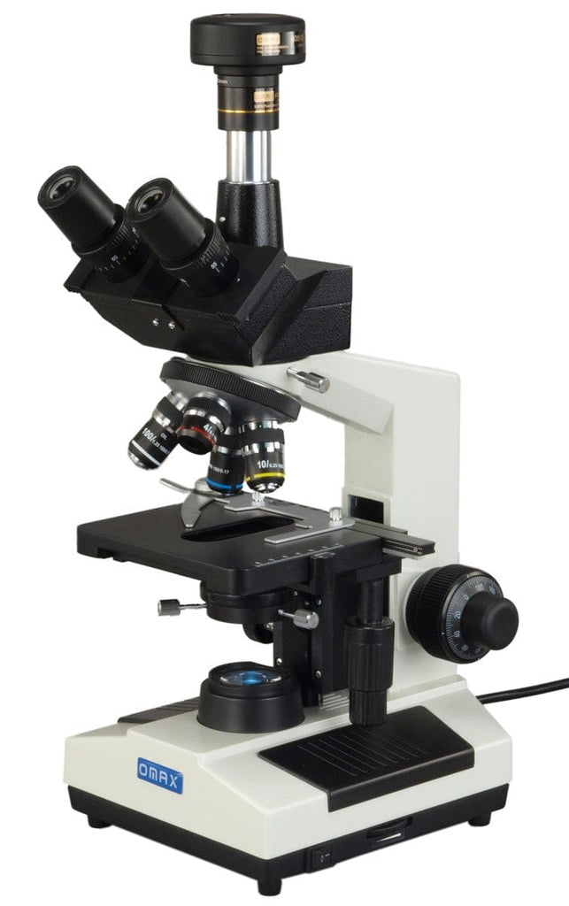 OMAX M837L Series Darkfield Trinocular Compound Microscope 40X-1600X M ...