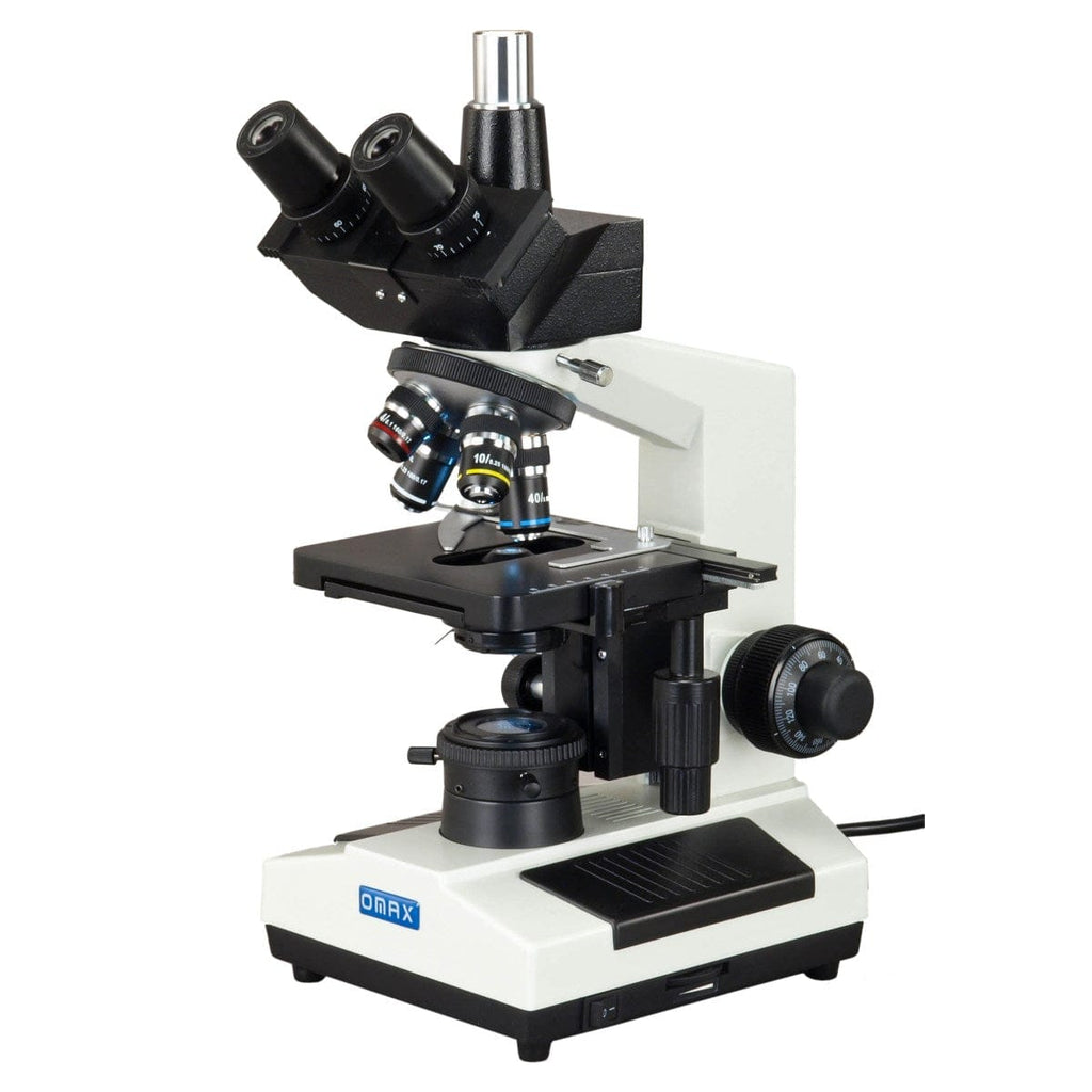 OMAX M837L Series Biological Trinocular Compound LED Microscope 40X-25 ...