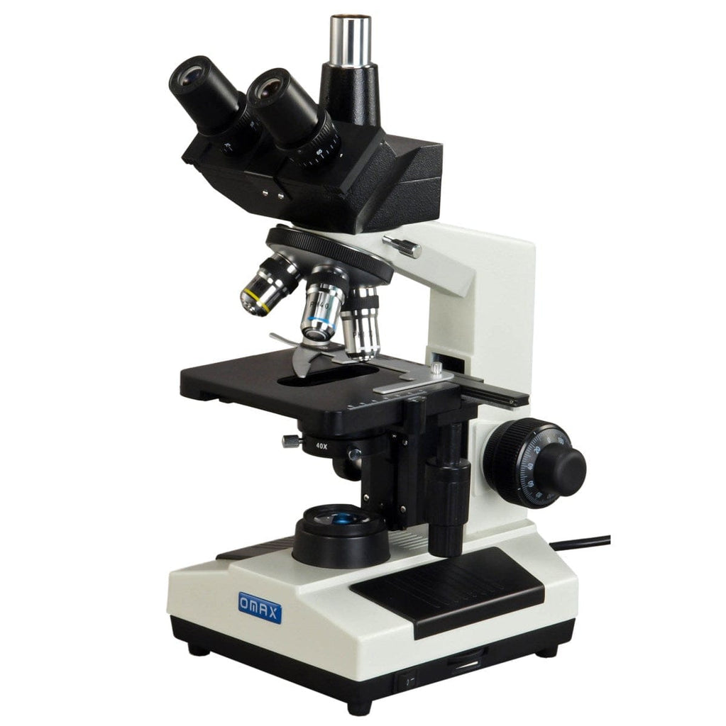 OMAX M837L Series LED Trinocular Compound Microscope 40X-2500X Magnifi ...