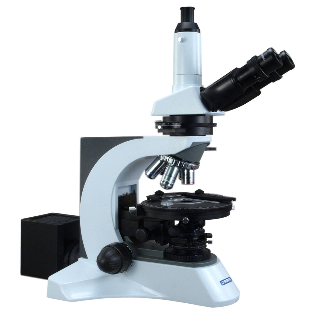 OMAX M838 Series PLAN Infinity Polarizing Lab Trinocular Compound Micr ...