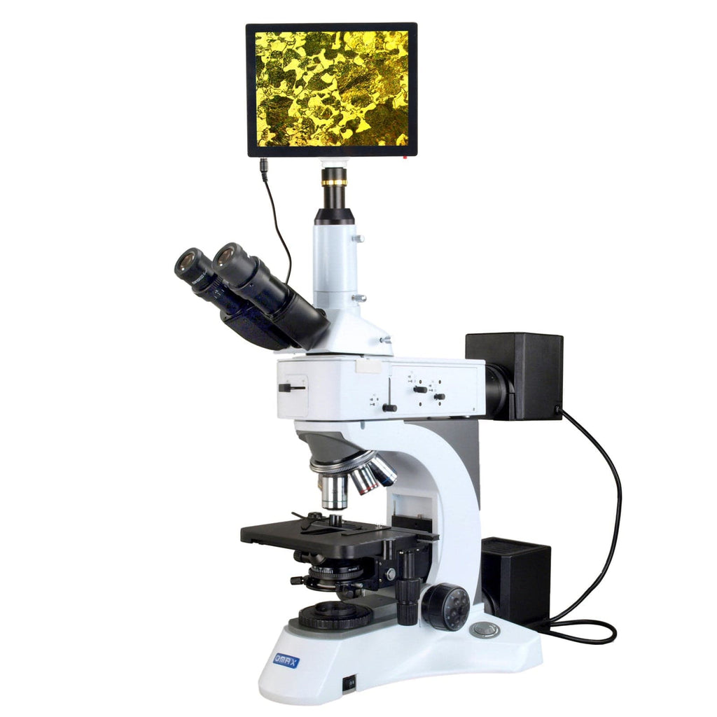 OMAX M838 Series Metallurgical Infinity Polarizing Darkfield Trinocula ...
