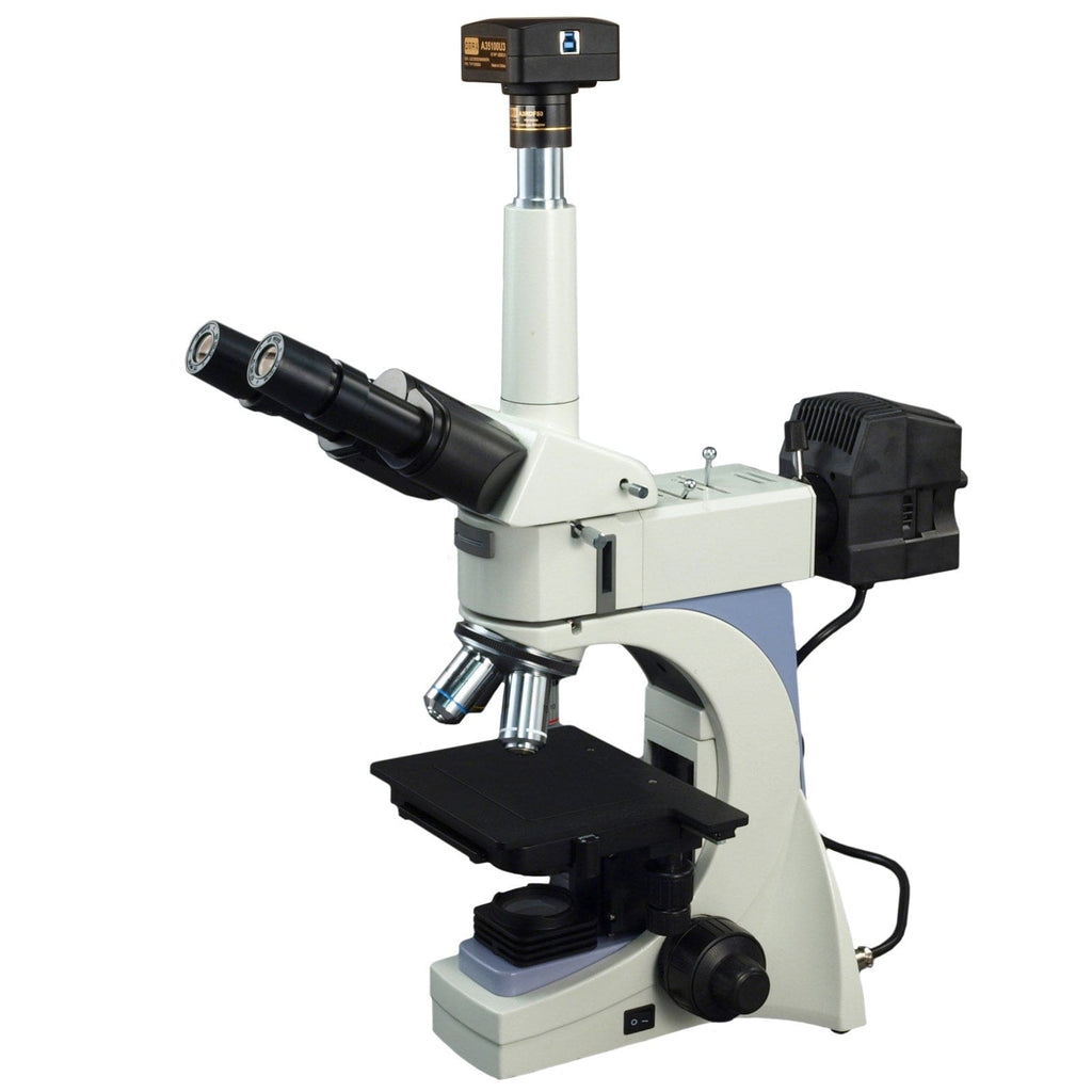 OMAX M83M Series Infinity Metallurgical Trinocular Compound Microscope ...