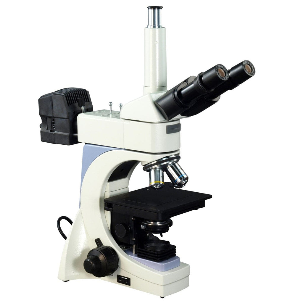 OMAX 40X-2000X Infinity Trinocular Metallurgical Microscope + Transmit ...