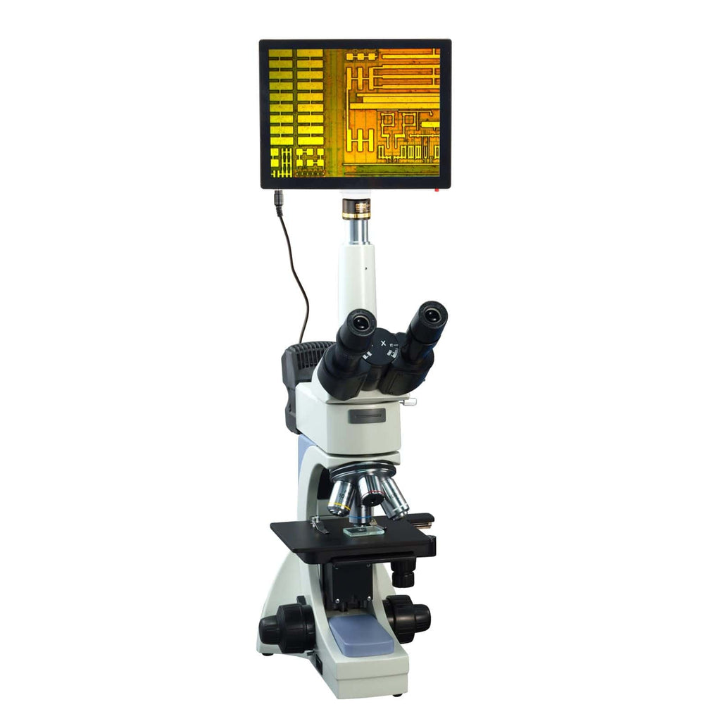 OMAX M83M Series Infinity Metallurgical Trinocular Compound Microscope ...