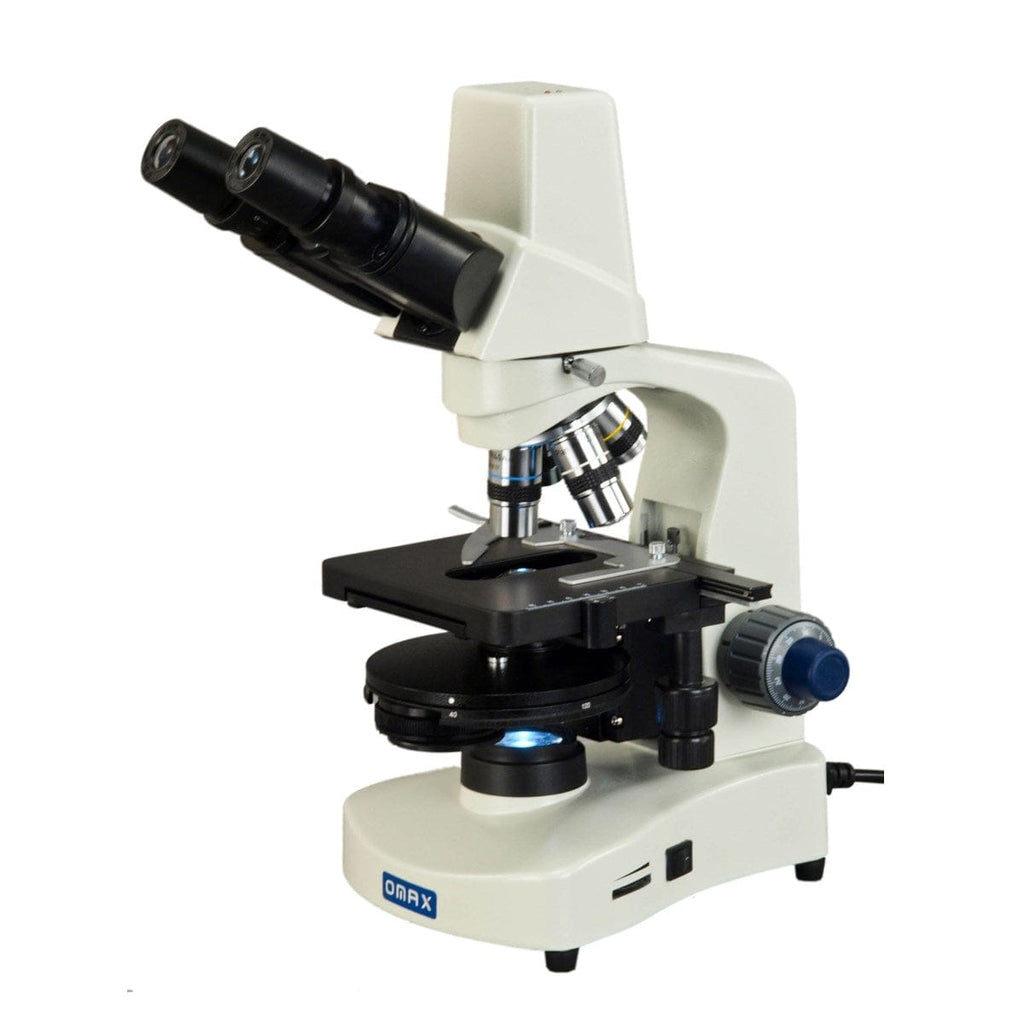 OMAX M8211 Series Phase Contrast LED Binocular Compound Microscope 40X ...