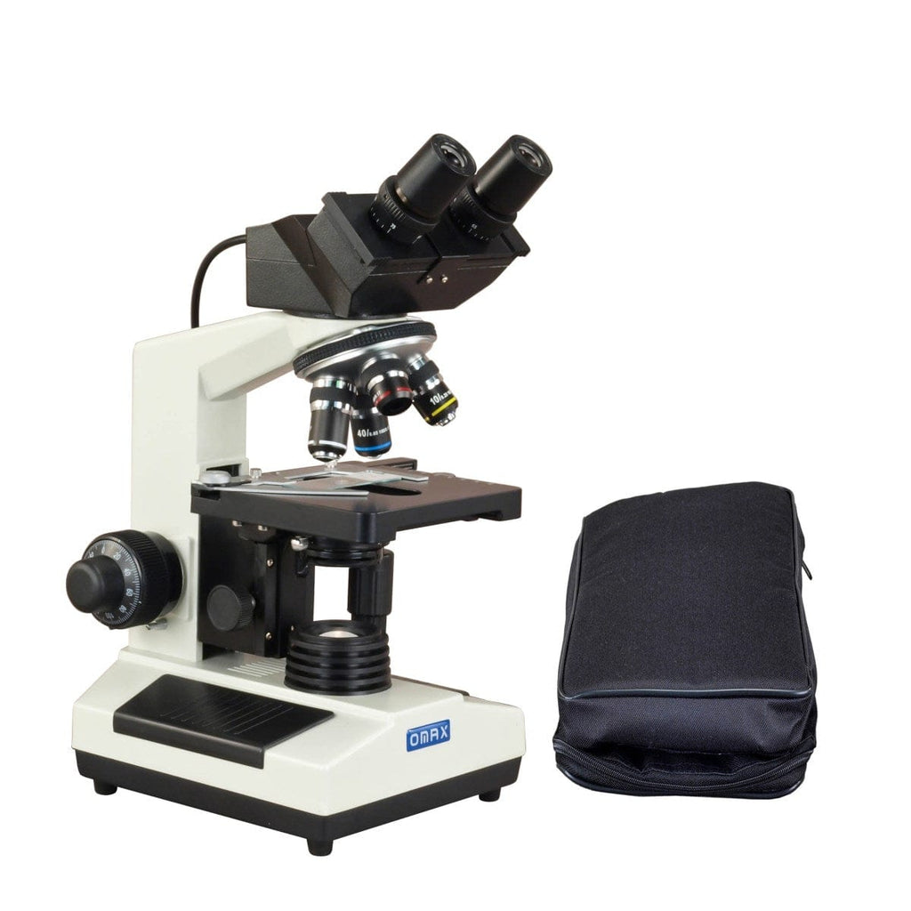 OMAX MD827 Series Binocular Compound Microscope 40X-2500X Magnificatio ...