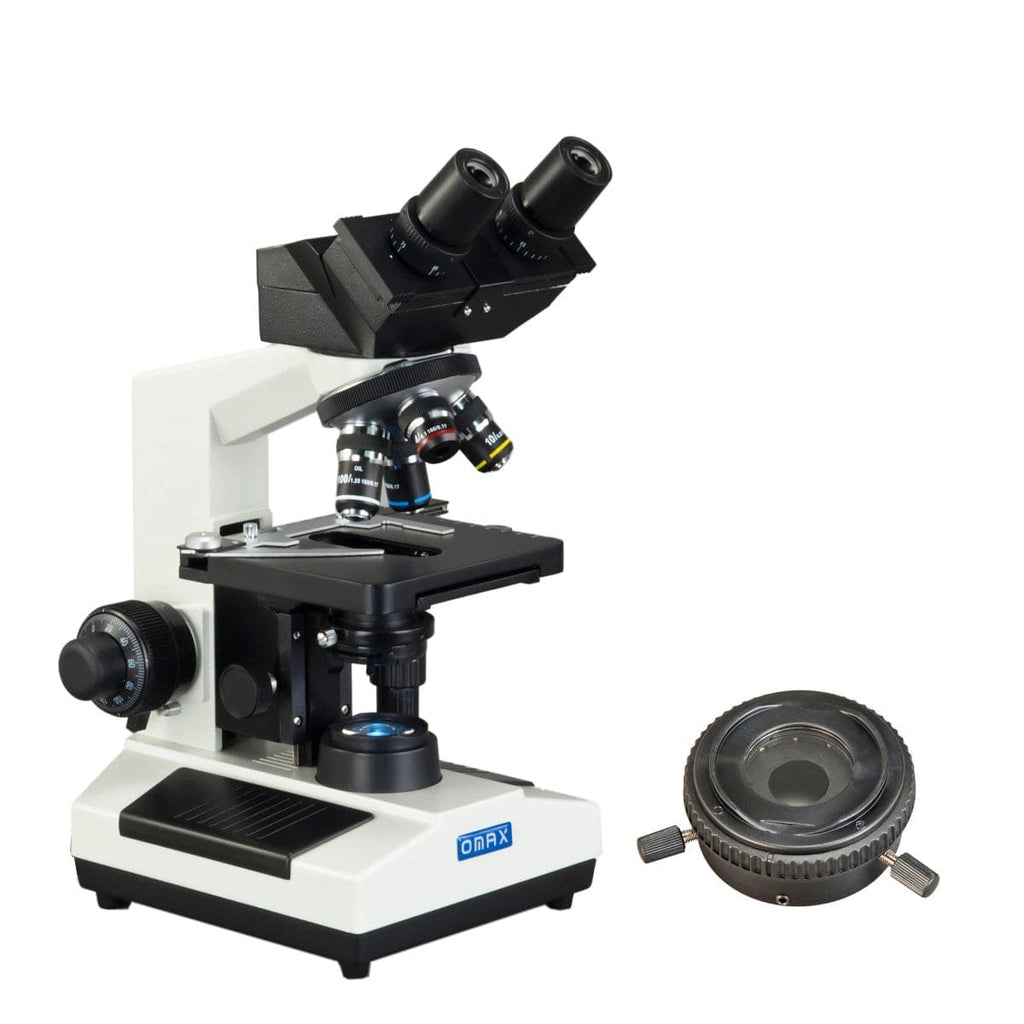 OMAX MD827 Series Kohler LED Binocular Compound Microscope 40X-2500X M ...