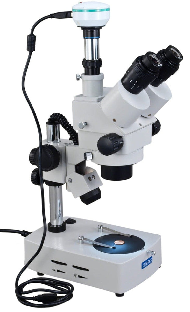 OMAX 3.5X-90X Digital Trinocular Zoom Stereo Microscope with 2MP Digit ...
