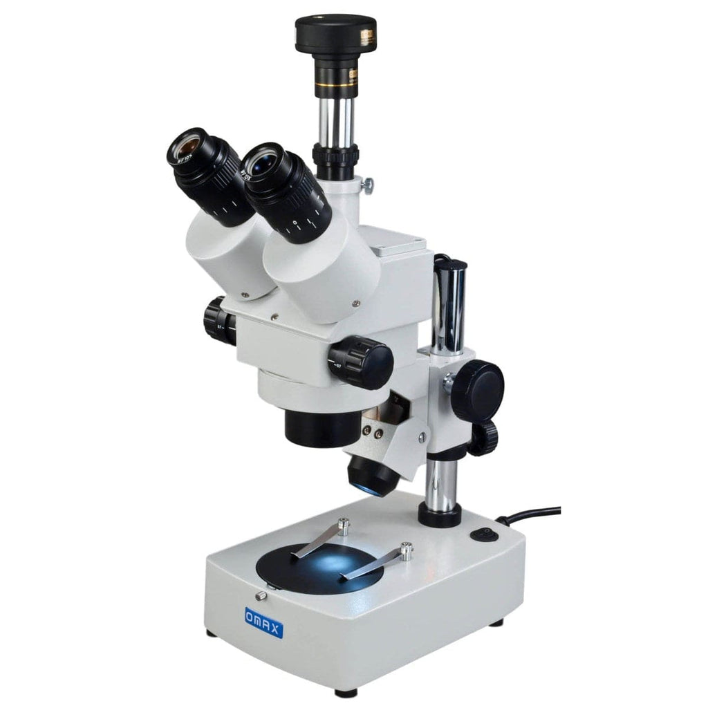 3.5X-45X Trinocular Stereo Zoom Microscope Dual Lights with 10MP Digit ...
