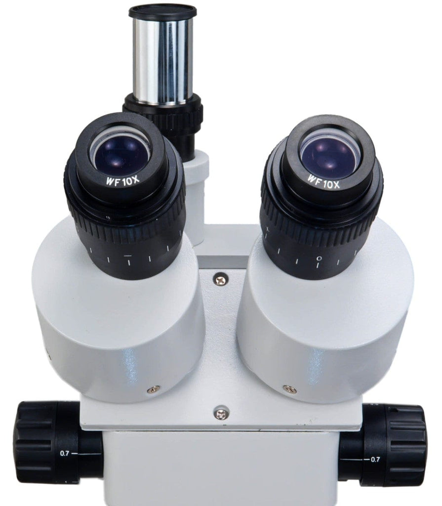 3.5X-45X Trinocular Zoom Stereo Microscope with Dual Halogen Lights – Omax