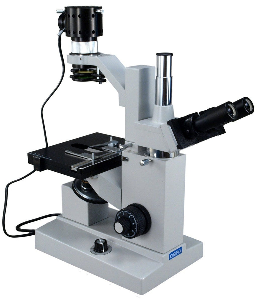 OMAX V83 Series Inverted Trinocular Compound Microscope 50X-1000X Magn ...