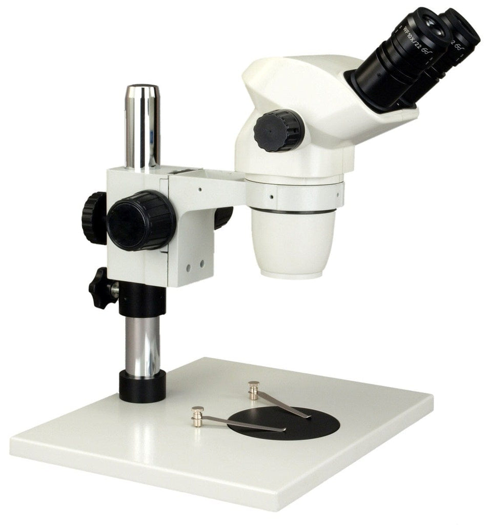 OMAX 6.7X-45X Zoom Binocular Stereo Microscope with Large Table Stand ...