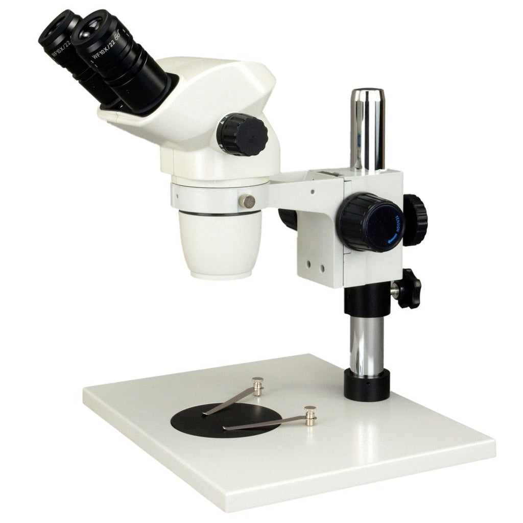 OMAX 6.7X-45X Zoom Binocular Stereo Microscope with Large Table Stand ...