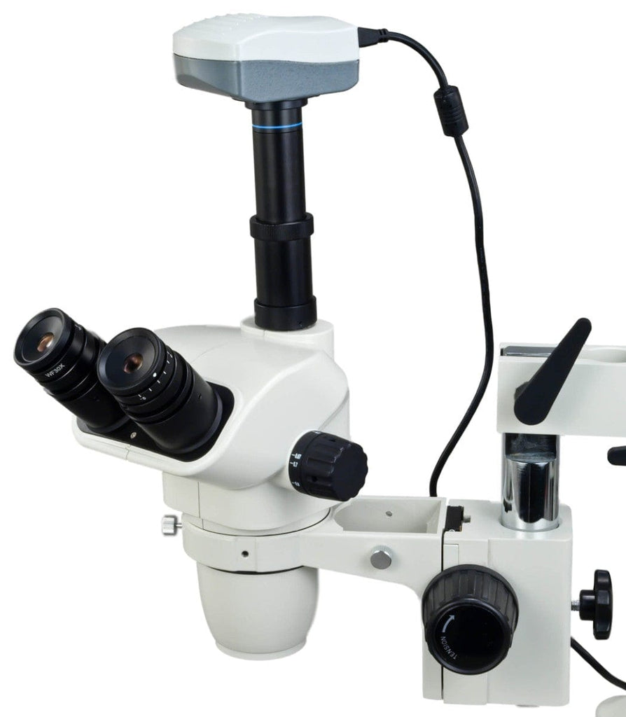 2X-270X Simal-focal Zoom Stereo Simul-focal Microscope with Fiber Ligh ...