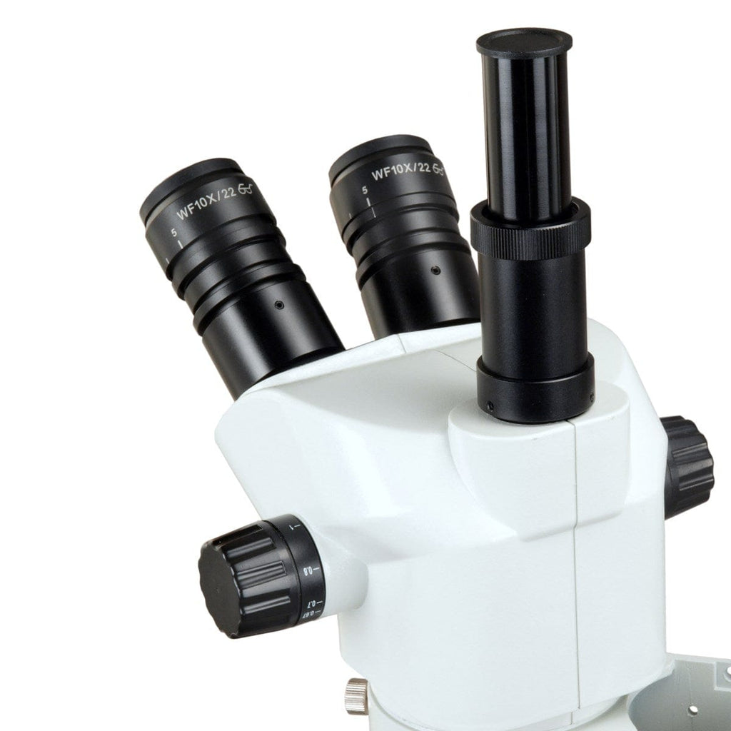 OMAX 6.7X-45X USB3 14MP Simal-focal Zoom Stereo Microscope on Ball-Bea ...