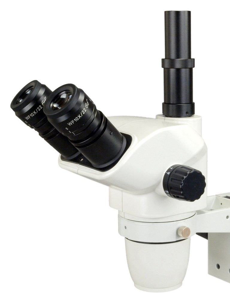 6.7X-45X Simul-Focal Zoom Trinocular Stereo Microscope with Metal Tabl ...