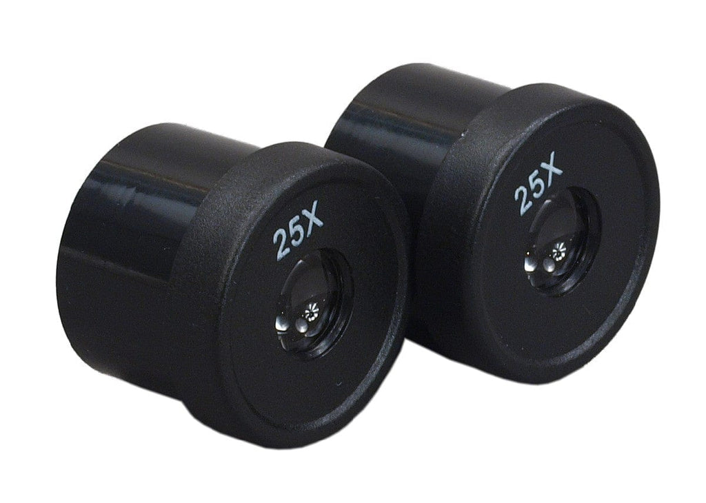 A Pair of WF25X Widefield Plastic Eyepieces 4 Microscope 23.2mm – Omax